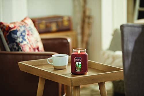 Yankee Candle Mountain Lodge Scented, Classic 22oz Large Jar Single Wick Candle, Over 110 Hours of Burn Time