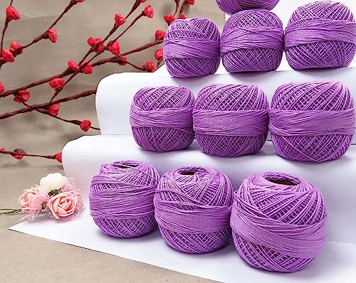 S2J Lot of 10 Pcs Anchor Cotton Crochet Knitting Thread Tatting Yarn Embroidery Ball