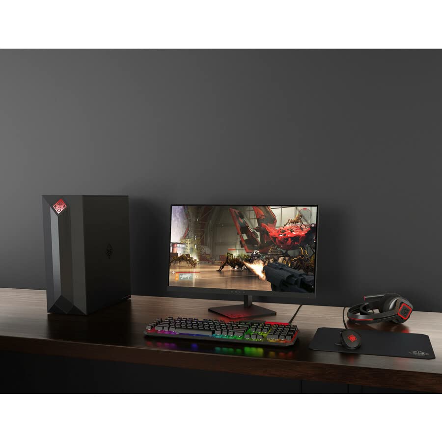 HP OMEN Obelisk 875-1009 Gaming Desktop Computer, Intel Core i7 i7-9700K, NVIDIA GeForce RTX 2070, 16 GB DDR4 RAM, 1TB HDD, 256GB SSD, Windows 10 Home, Gaming Desktop PC, USB ports, HDMI (Renewed)
