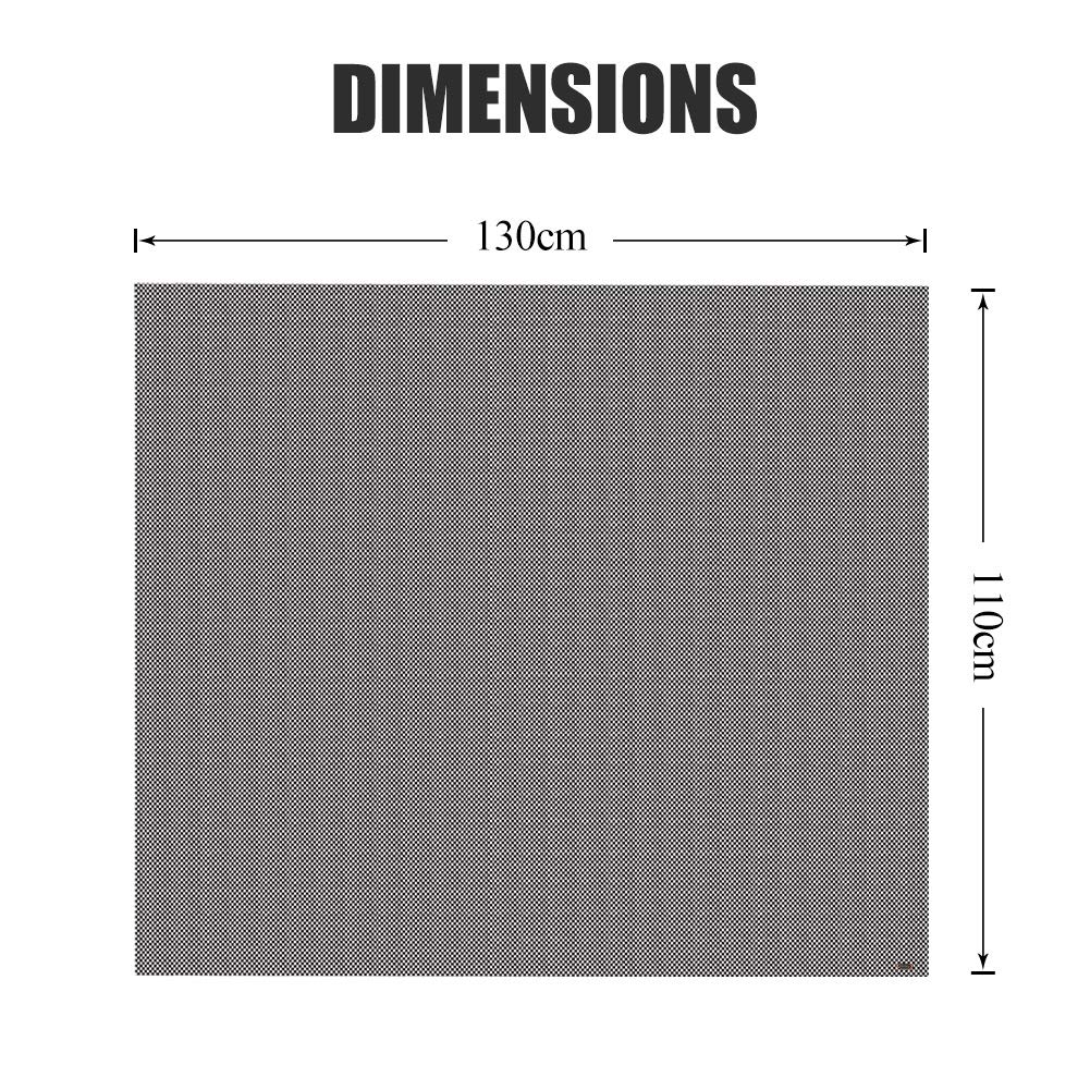 Fieryred Roof Cargo Bag Protective Mat, 51"x43" Universal Roof Rack Pad for Rooftop Cargo Bag
