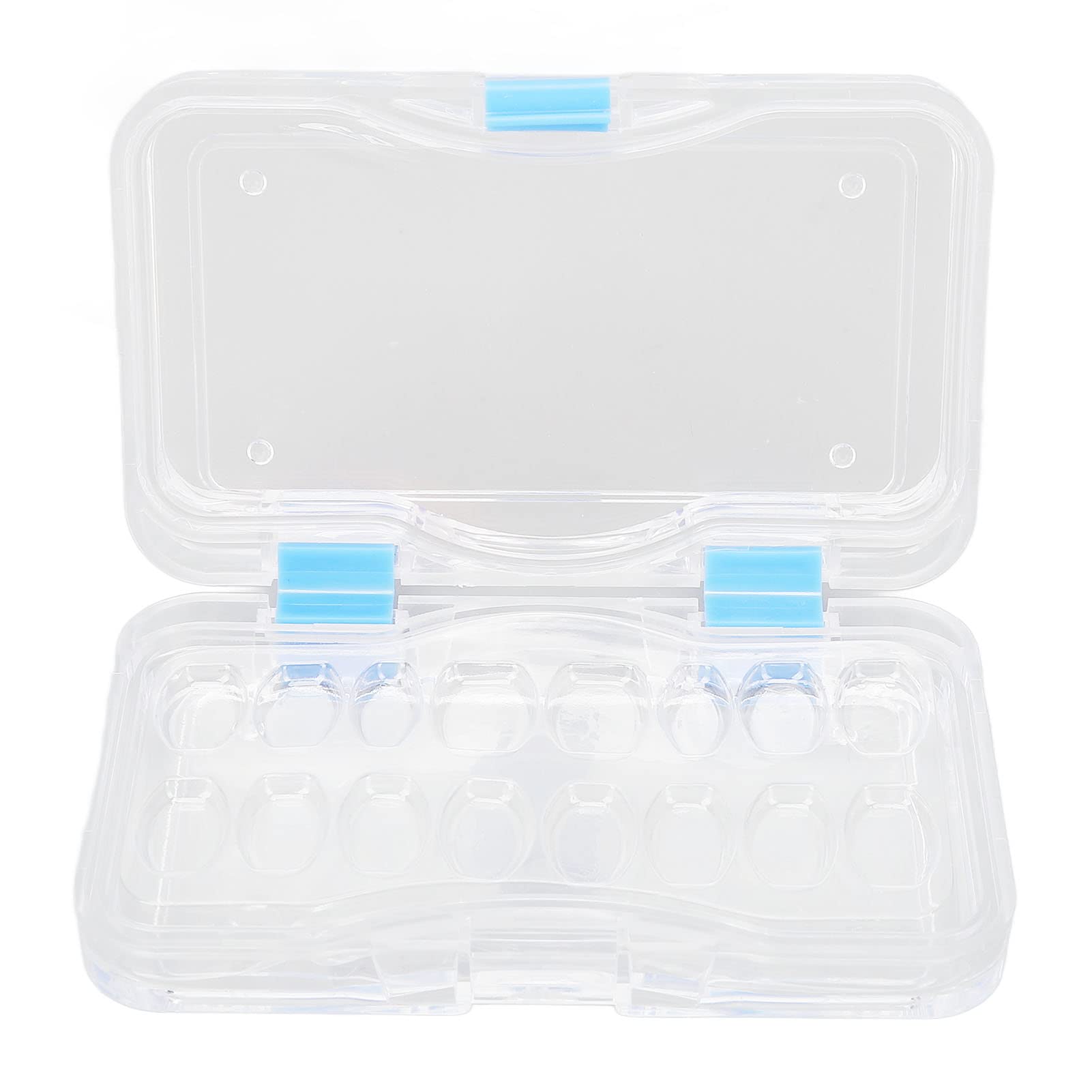 Dioche Denture Case Box, Transparent Denture Box, Membrane Tooth Box Reusable Dental Film Veneer Box with Hole for Clinics Transparent for Travel, Cleaning, Store