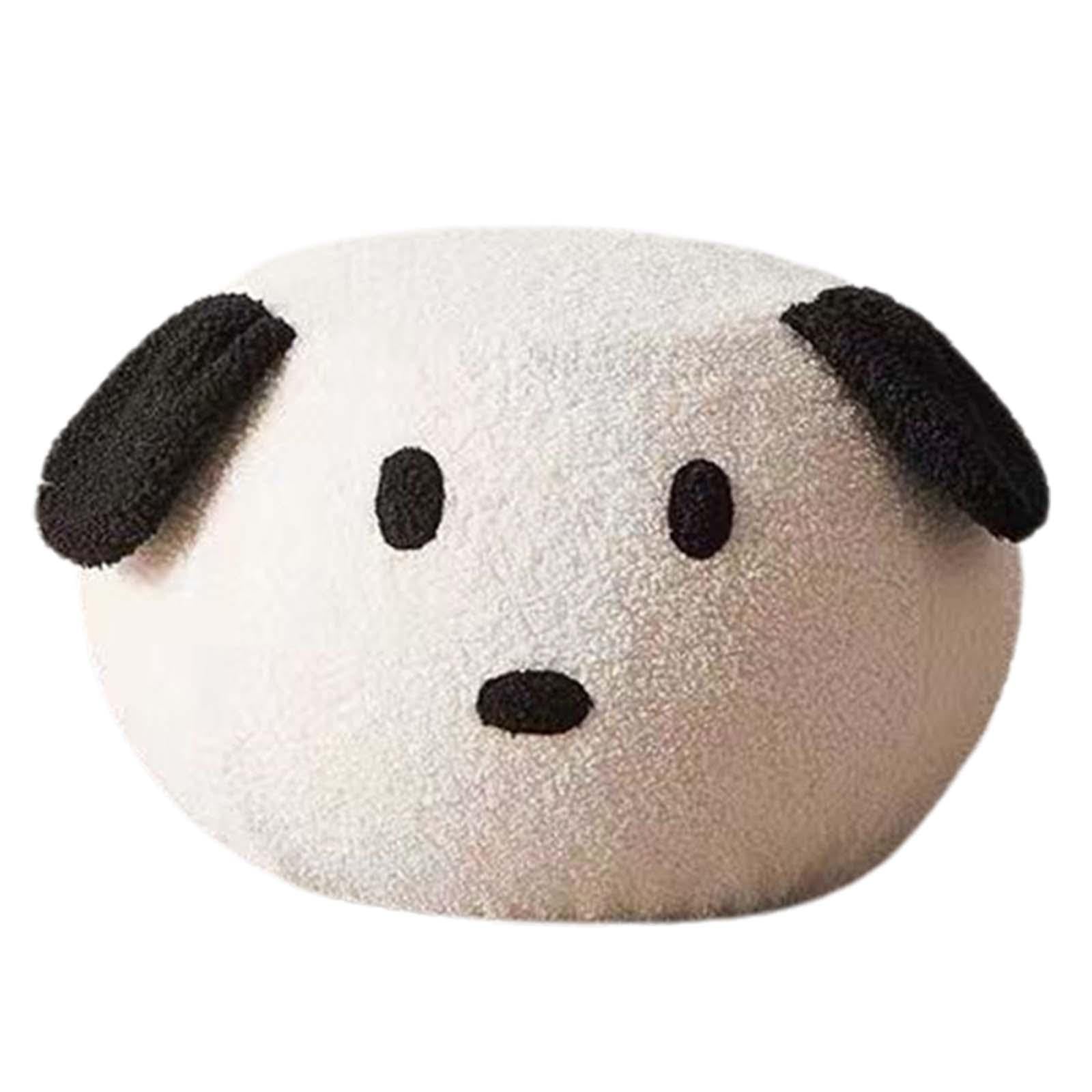 figatia Cute Animal Footstools Footrest Stool Multifunctional Portable Kids Adults Pouffe Footstool Round Ottoman Stool for Office Home Bedroom Gift, White