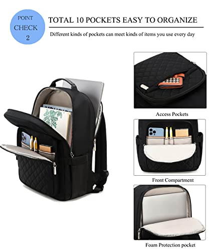 Shaelyka Laptop Backpack for 15.6 inches Laptop, Water-resistant, Large Capacity Backpack for College