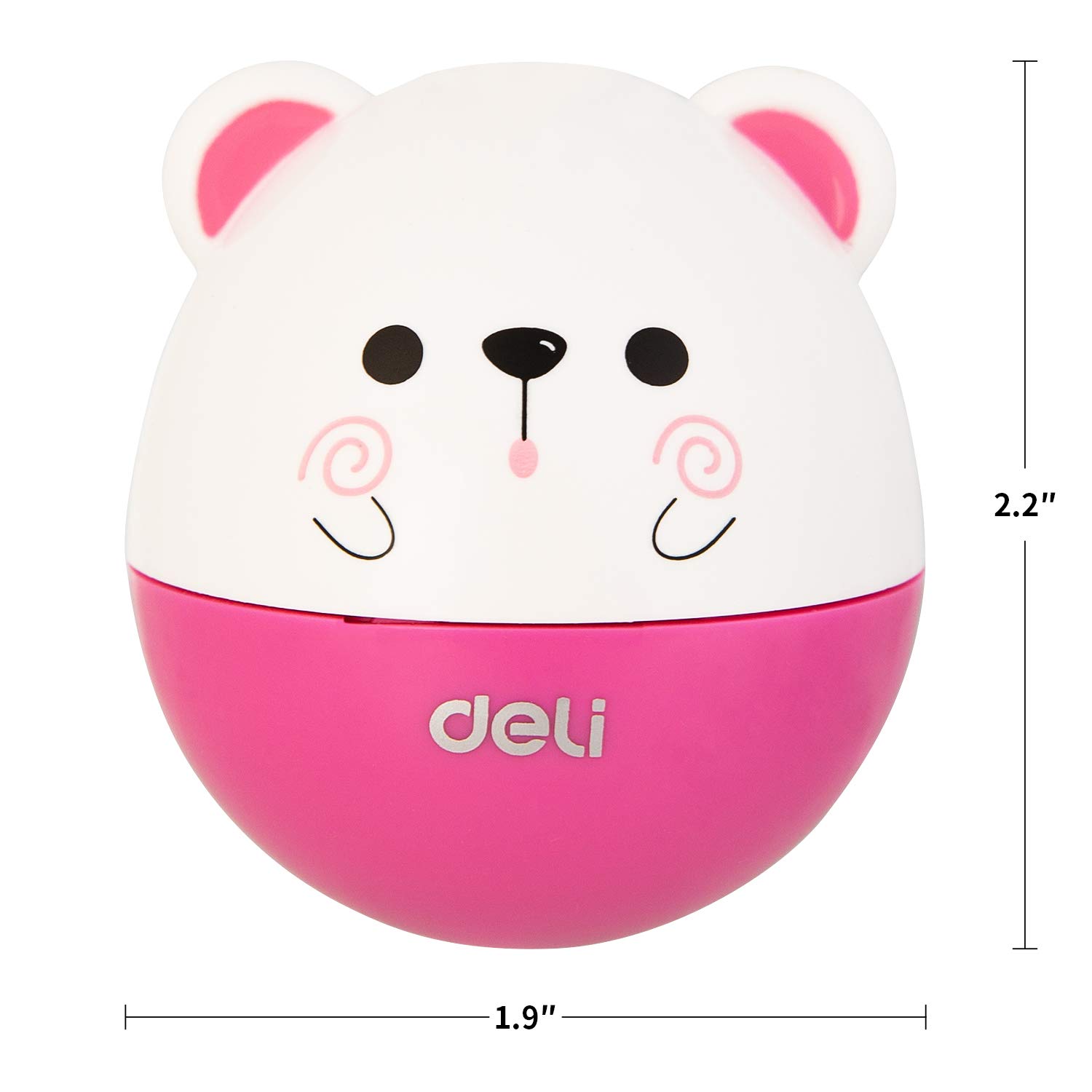 Deli Pencil Sharpener, Manual Pencil Sharpener, Handheld Pencil Sharpeners, Perfect for Kids & Students, Random Color, Tumbler Shape