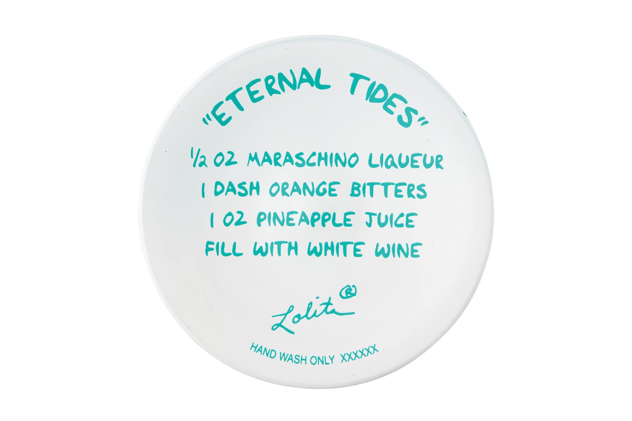 Enesco Designs by Lolita Eternal Tides Hand-Painted Artisan Wine Glass, 15 Ounce, Multicolor