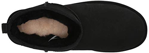 UGG womens Classic Ultra Mini Ankle Boot, Black, 7 US