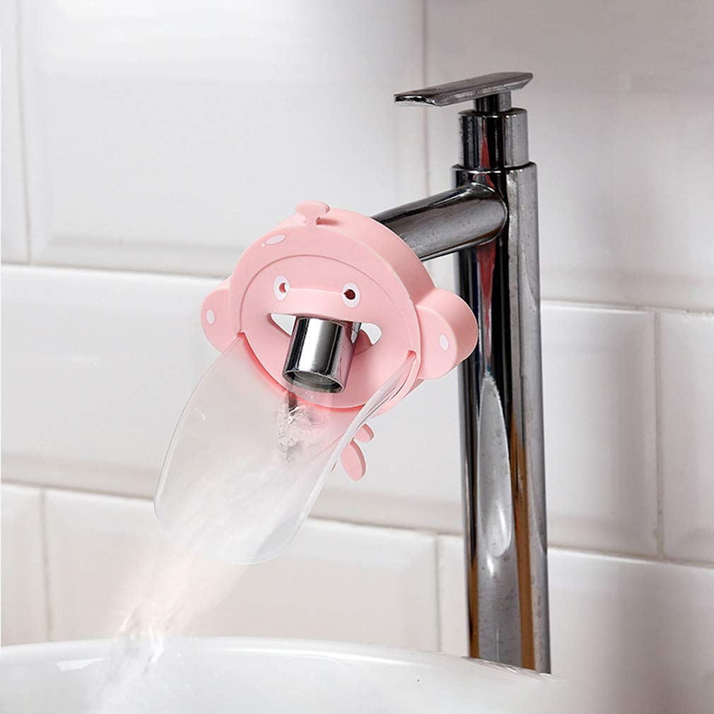 Faucet Extender Silicone Faucet Cover Faucet Extender for Toddlers Babies Kids Children (Blue)