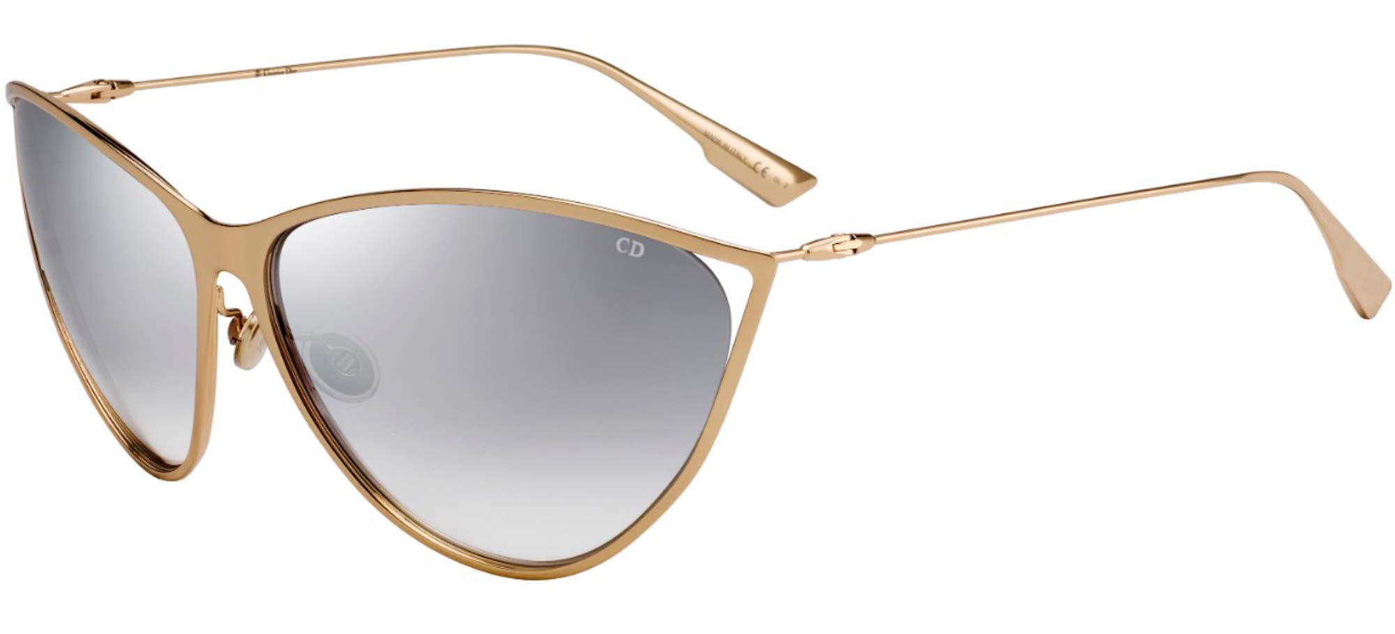 Dior 202265-0000 Sunglasses ROSE GOLD w/GREY MS SLV 65mm