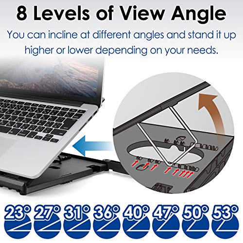 ELECOM Ergonomic Laptop Stand/Multi-Angle Adjustable/Heat Vent/Portable/Foldable/Laptop Up to 15.6 inches Black PCA-LTS8BK, Normal - Black
