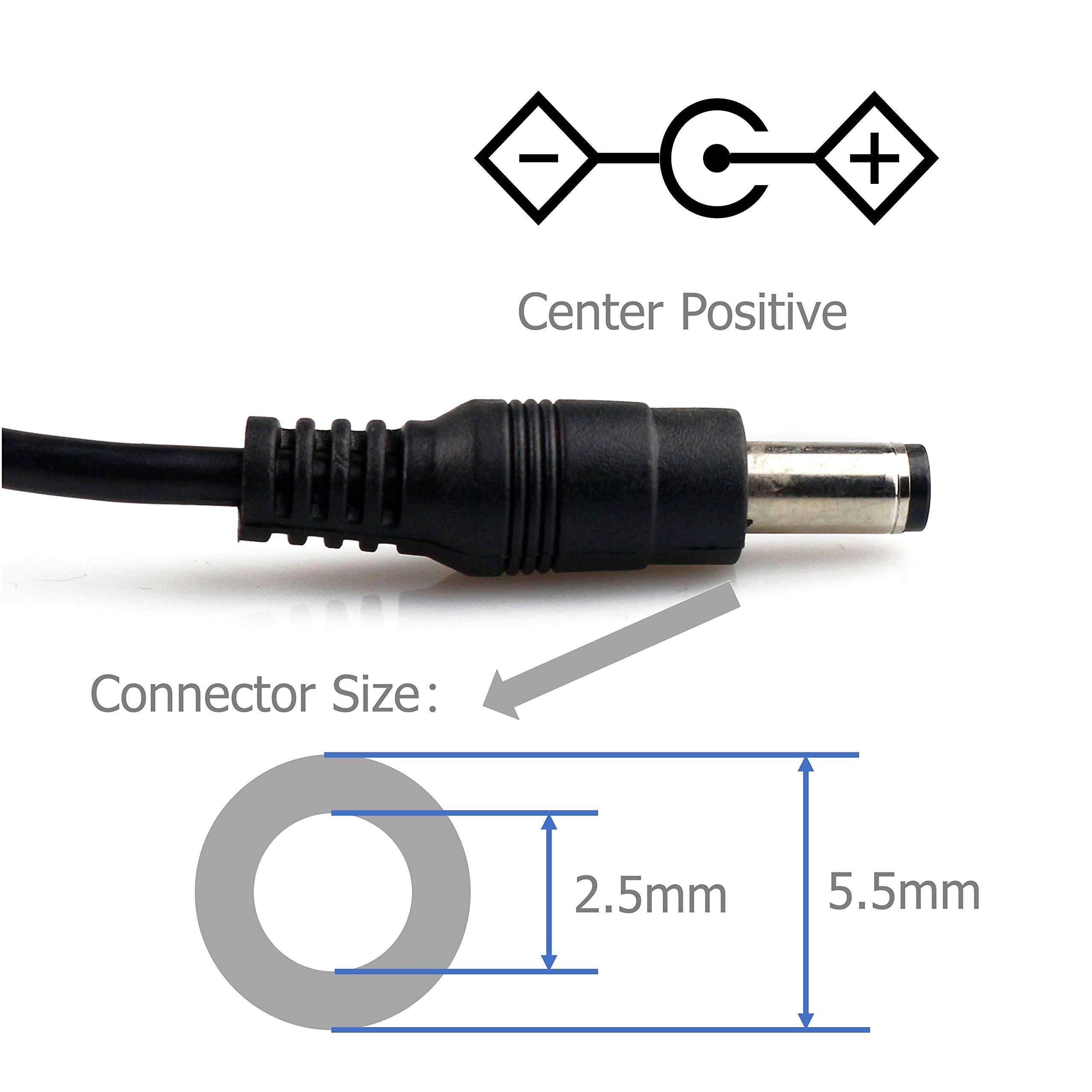 EIKS Universal AC/DC 4.2V 1A Power Adapter Wall Charger for 18650 Battery LED Strip Shaver Groomer Clipper, with 8 Selectable Tips (4.2V-1A)