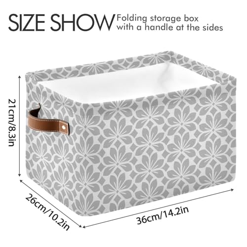 Floral Storage Basket Bins Foldable Decorative Storage Box Laundry Hamper Baskte Storage for Pet Books Clothes Makeup Nursery Closet Office,1 pcs