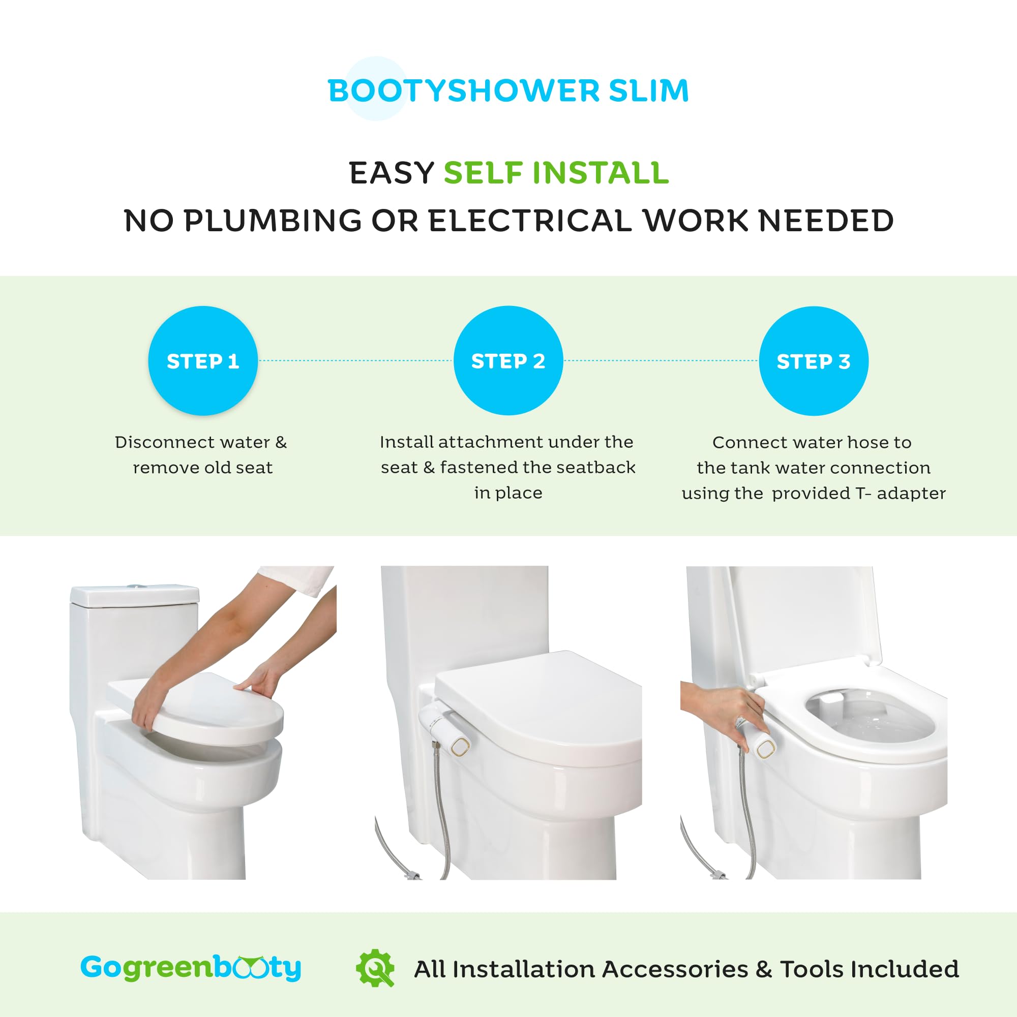 Slim Bidet. Say no to the endless wiping. Upgraded Includes all you need. Ships from a small USA business!