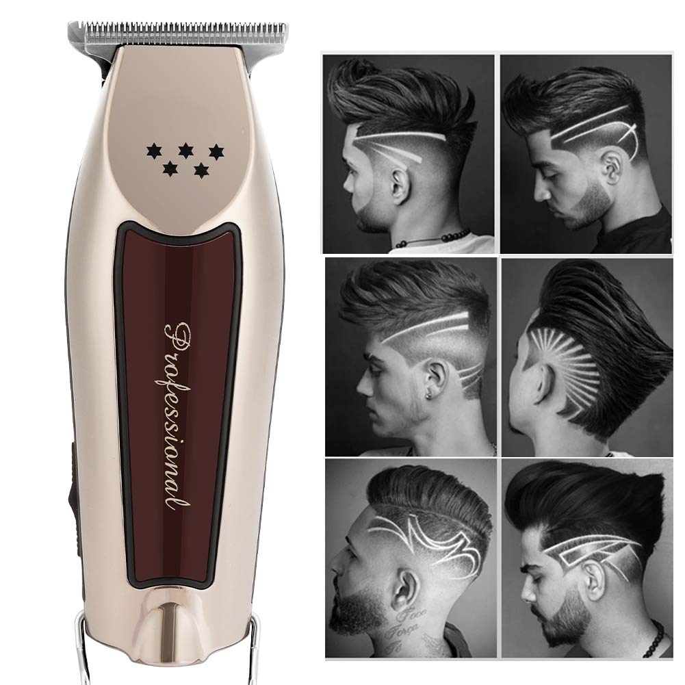 FILFEEL T-Blade Trimmer, Cordless Precision Trimmer for Lining & Close Trimming, Professional Hair Cutting Kit for Barbers and Stylists (Silver)
