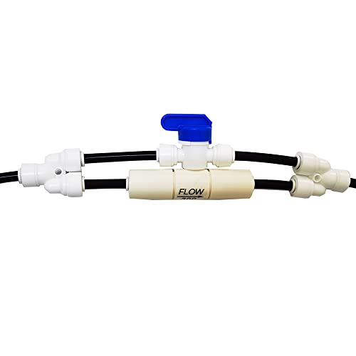 Malida 1/4 inch quick connector fittings Flow Restrictor for RO water purifiers Reverse Osmosis Systems (2, 420CC--75GPD)