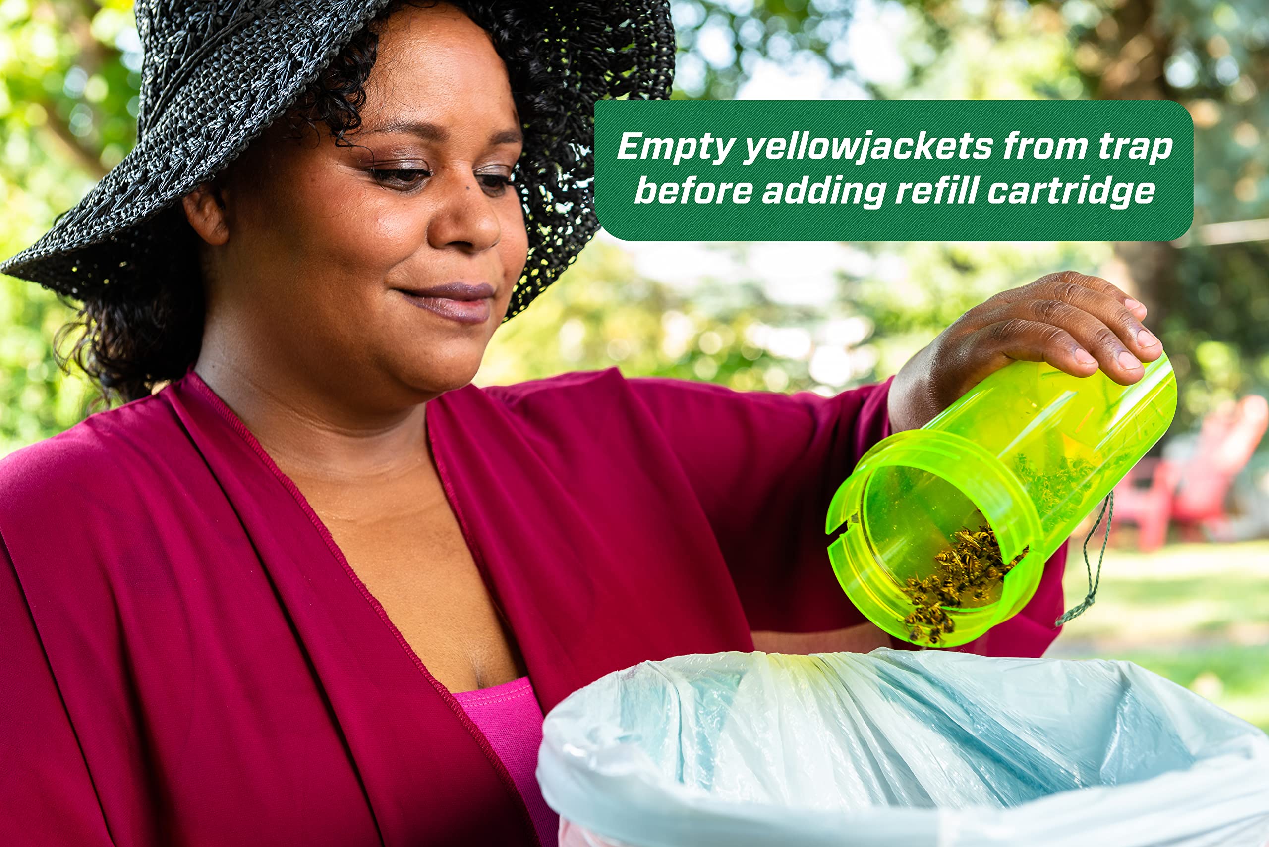 RESCUE! Yellowjacket Attractant Cartridge (10 Week Supply) – for RESCUE! Reusable Yellowjacket Traps - (22 Pack)