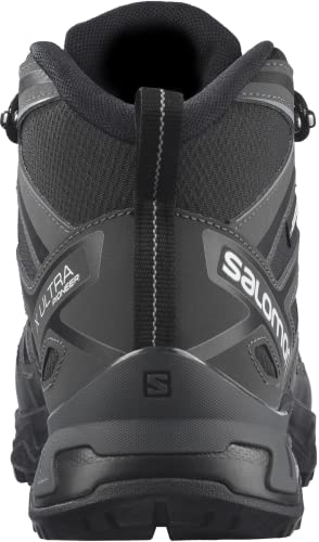 Salomon Men's X Ultra Pioneer Climasalomon Waterproof Climbing Shoe, Black/Magnet/Monument, 12