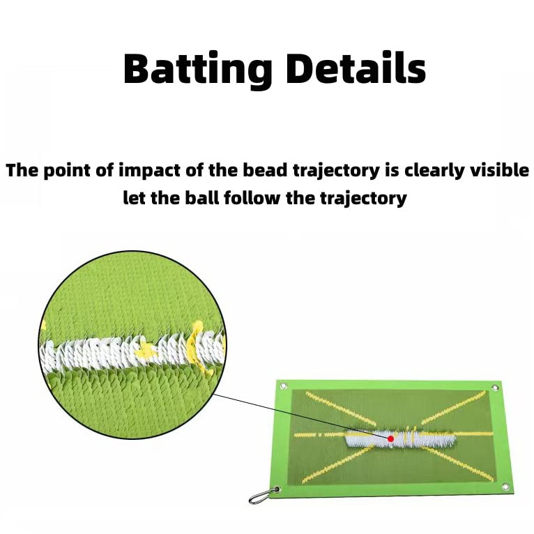 Golf Training Mat for Swing Detection, Golf Mat That Shows Swing Path, Suitable for Indoor and Outdoor Golf Training Aids, Golf Swing Mat Trainer, Golf Accessories for Men Funny