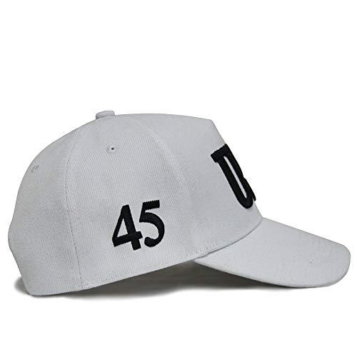 DISHIXIAO USA 2Pack Baseball Cap Polo Style Adjustable Embroidered Dad Hat American Flag for Men and Women (0.USA White-2)