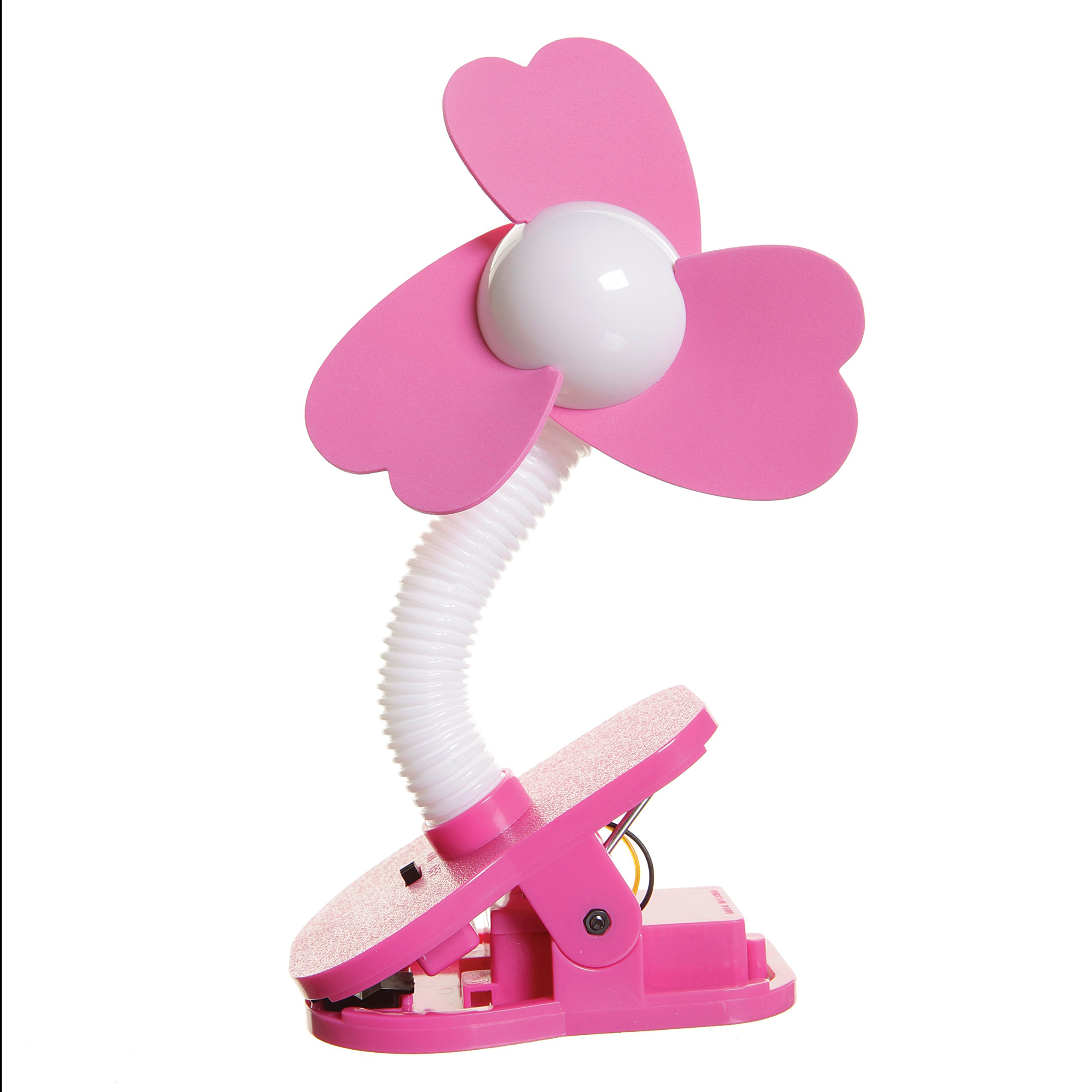 Dreambaby Stroller Fan - White/Pink