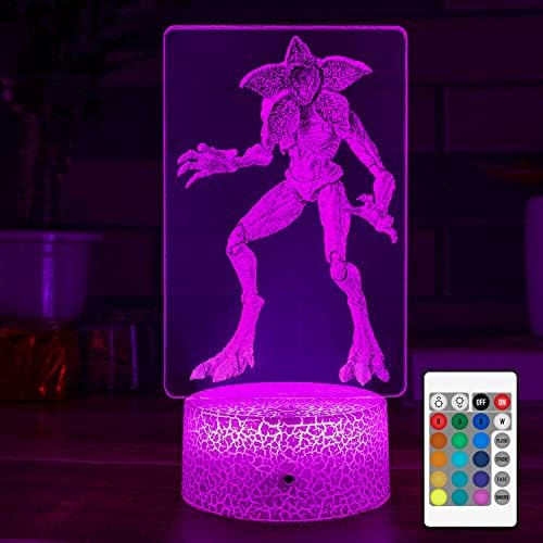 golioklsy 3D Night Light, with Remote & Smart Touch 7 Colors + 16 Colors Changing Opreated Dimmable,Multi Color Changing Night Light Table Lamp ,The Best Toy Gifts for Kids