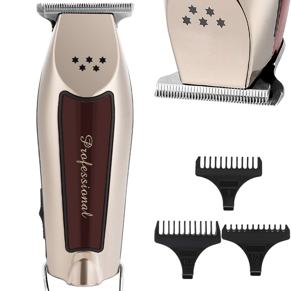 FILFEEL T-Blade Trimmer, Cordless Precision Trimmer for Lining & Close Trimming, Professional Hair Cutting Kit for Barbers and Stylists (Silver)