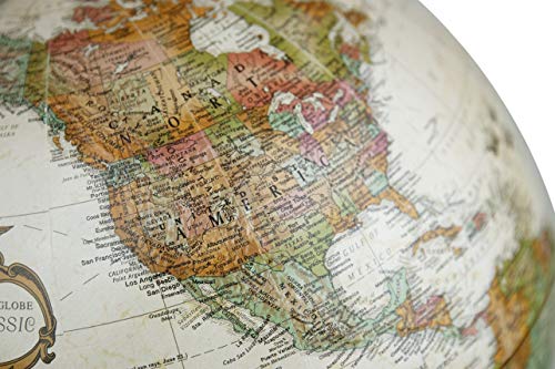 Replogle Globes Franklin World Globe, Antique Ocean, 12-Inch Diameter,Over 4,000 Place Names