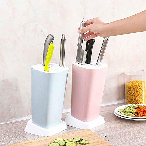 KLHDGFD Tool Holder Kitchen Knife Holder Kitchen Multifunction Plastic Knife Storage Rack Block Holder Stand Mount Stands for Knives (Color : Black-JoJo's Bizarre Adventure1)