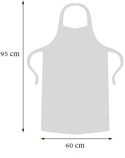 Parts Express 50 Pcs Clear Plastic Polyethylene Waterproof Disposable Aprons For Cooking, Painting