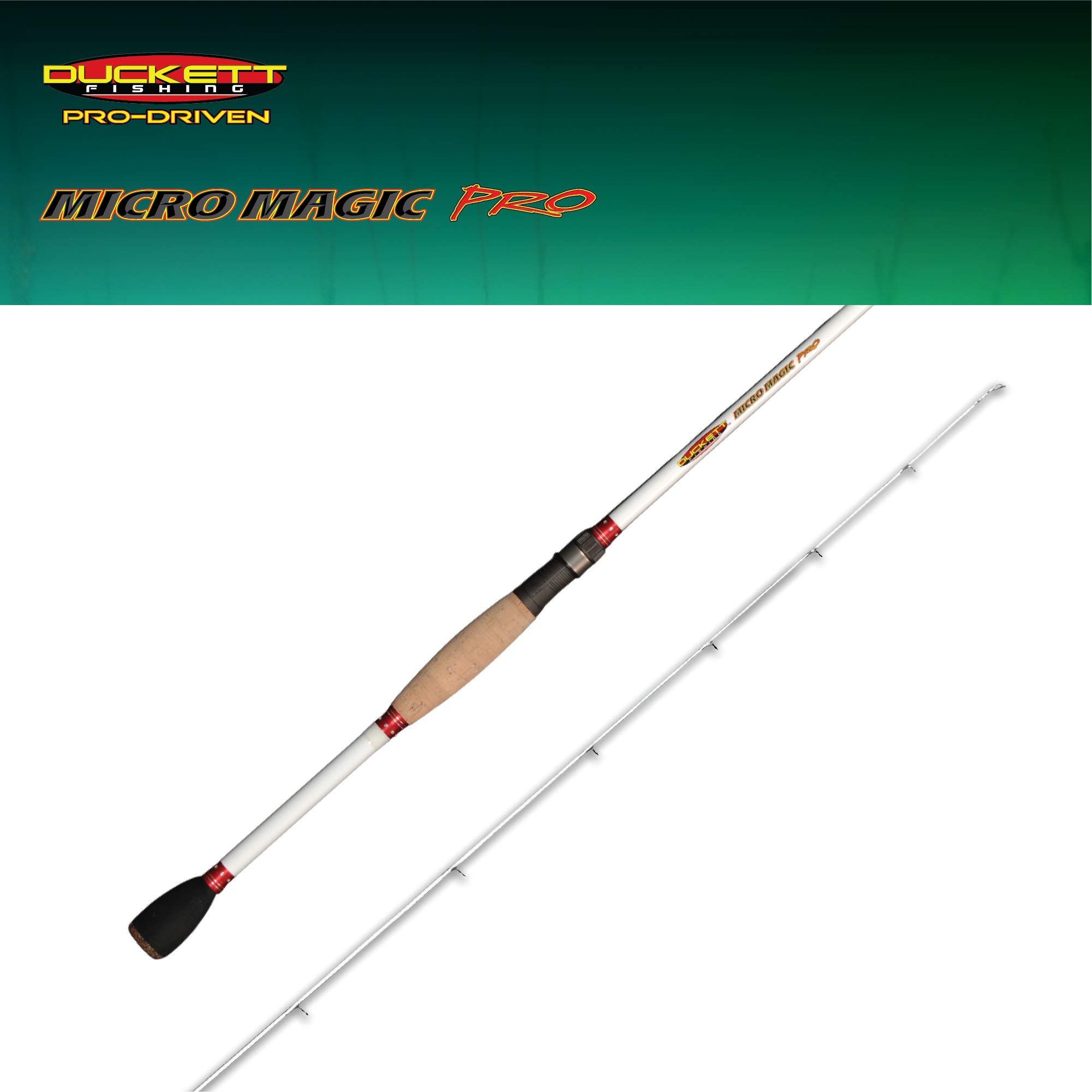 Duckett Fishing DFMP70M-S Micro Magic ProSpin Medium Action Rod with Split Grip, 7', Spinning