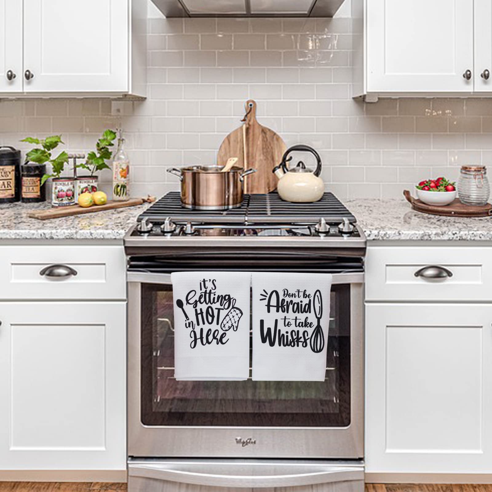 House Warming Gifts New Home,New Home Gifts for Home,House warming Gifts for Couples Women, HouseWarming Gift Kitchen Towels Engraved Board,Cooking Spoon,Coaster