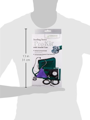 Veridian Healthcare ProKit™ Aneroid Sphygmomanometer with Sprague Scope, Adult, Purple