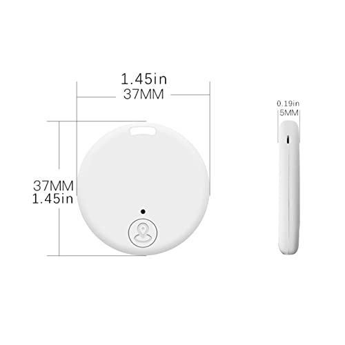Portable Mini Tracker Bluetooth 5.0 Smart Anti-Lost Real Time Tracking Locator Item Finder Device for Keys Wallets Cell Phone Luggages Bags Kids Pets