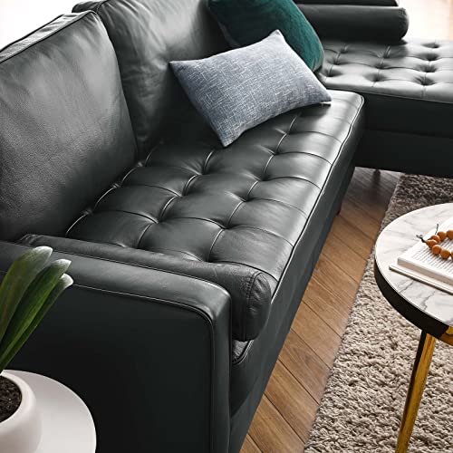 Modway Valour Sectional, Black