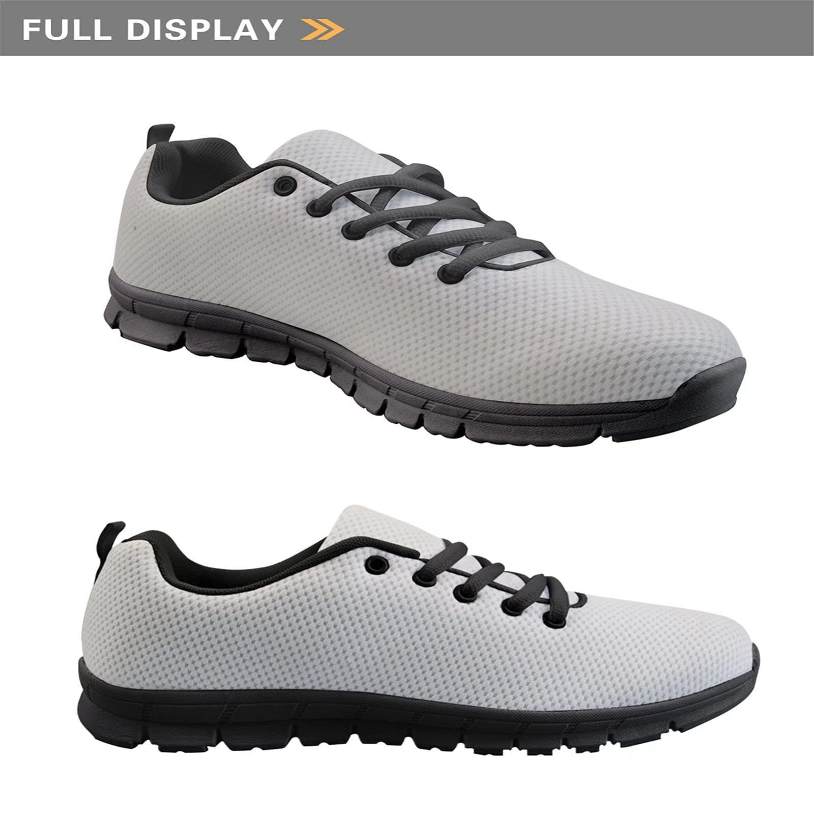 Forchrinse Red White Dog Paw Print Women’s Running Tennis Shoes Cute Walking Train Shoes Lightweight Comfortable