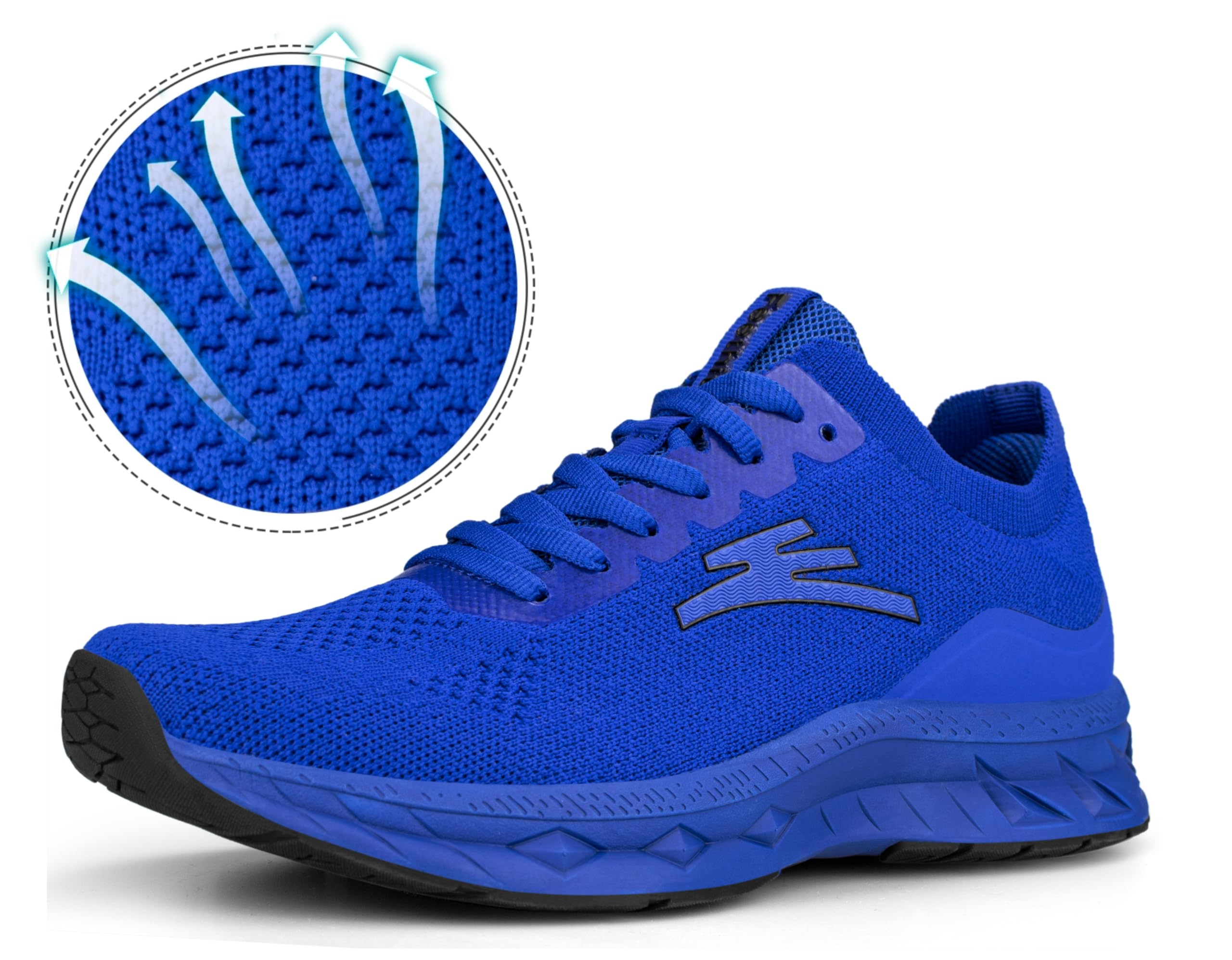 Feethit Womens Breathable Tennis Running Shoes Non Slip Workout Sneakers Lightweight Walking Shoes Blue Size 9