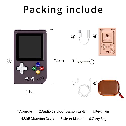 RG Nano Pocket Mini Video Handheld Game Console Keychain 1.54" IPS Screen Aluminum Alloy Game Player Linux System 64G TF Card Preload 5360 Classic Games 1050mAh Battery Hi-fi Speaker