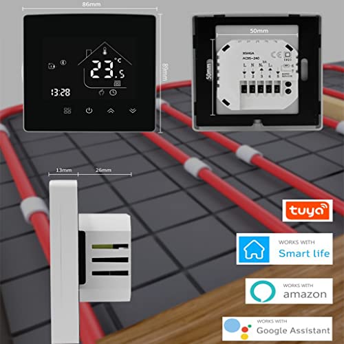 LNYHLXS 3.0 Thermostat Temperature Controller Water/Electric Floor Heating Gas Boiler Smart Life(GB)