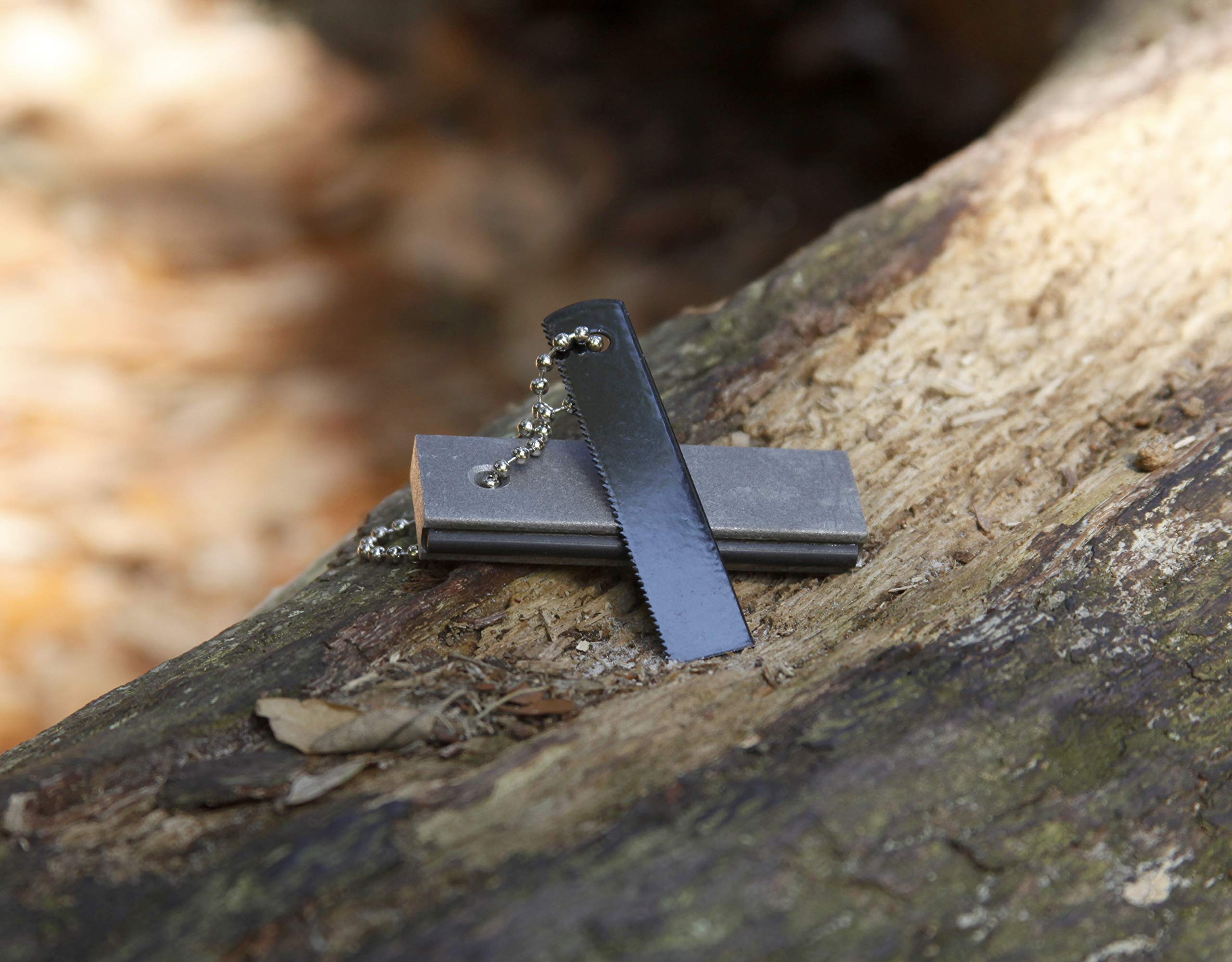 UST MagBar Fire Starter with Durable, Lightweight Design, Built-in Ferro Rod and Serrated Edge for Hiking, Camping, Backpacking and Outdoor Survival