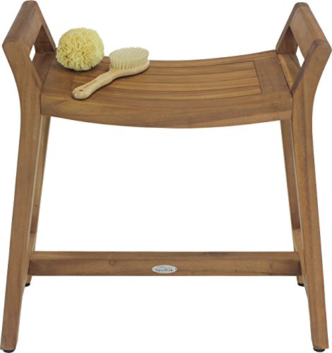 Patented Asia Ascend Teak Shower Bench with Elevated Height