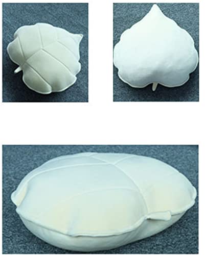 YILANLAN Fun Leaf Pillow Plush Floor Pillow Simulation Office Cushion Chair Sofa car Pillow Simple Room Decoration Pillow (50cm*50cm, Green)