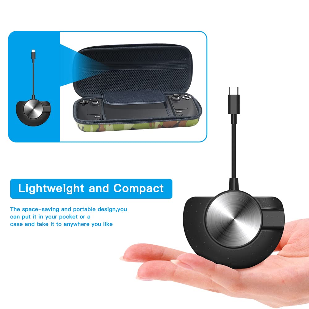JDDWIN Portable Dock with Ethernet Port for Steam Deck/Nintendo Switch/Nintendo Switch OLED,Portable TV Ethernet LAN Adapter for Steam Deck/Nintendo Switch/OLED with 2*USB,USB C Power.