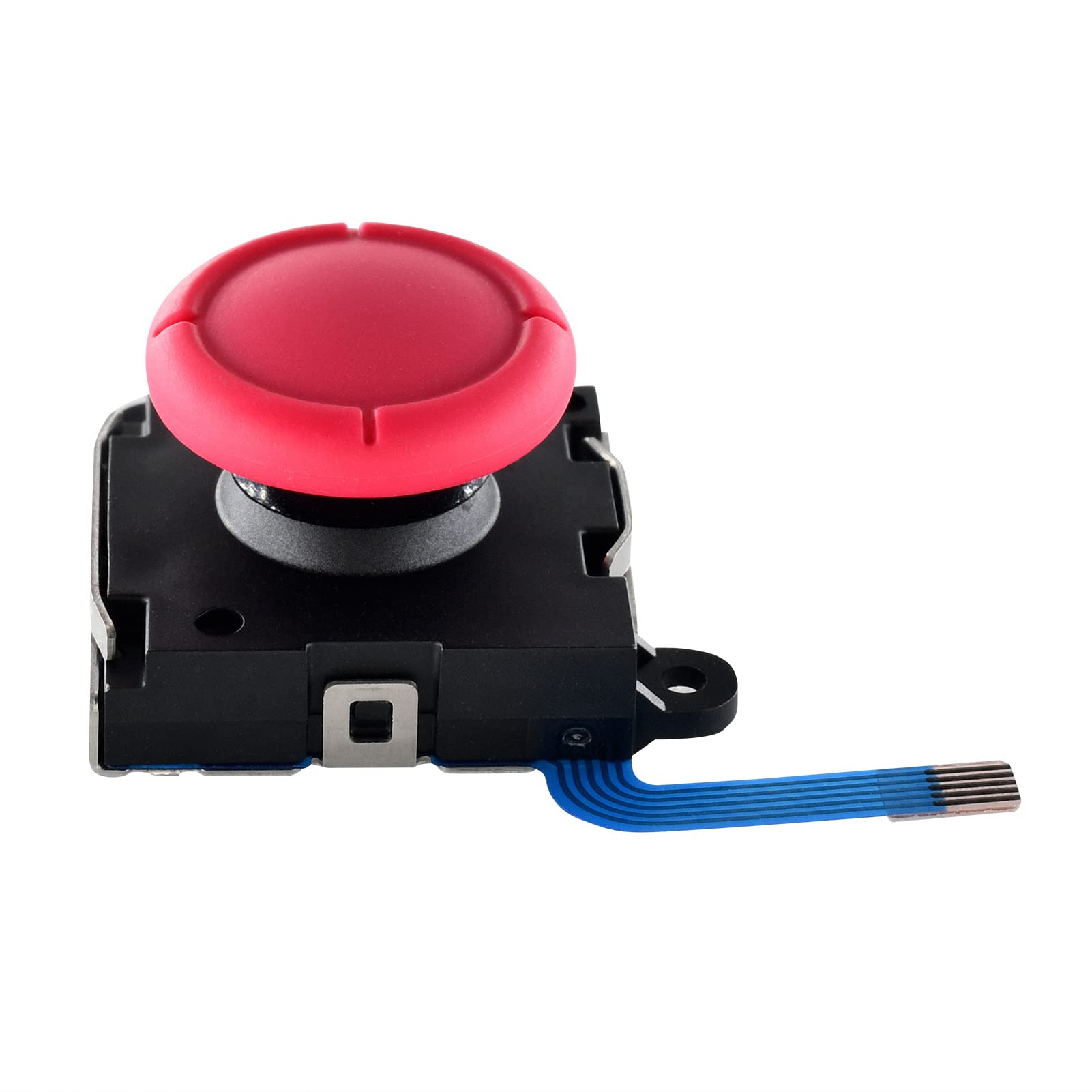 ENVPRFR 3D Joystick Thumb Stick Replacement for Nintendo Switch Joycon Controller & Switch Lite Accessories 2 Pack Left/Right Analog Joysticks & 4 Screws (Red)