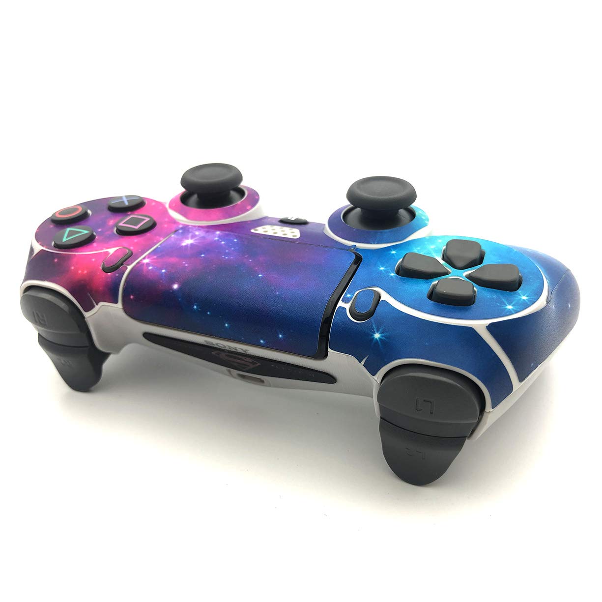 UUShop Vinyl Skin Sticker Decal Cover for Playstation4 PS4 Controller Purple Blue Galaxy