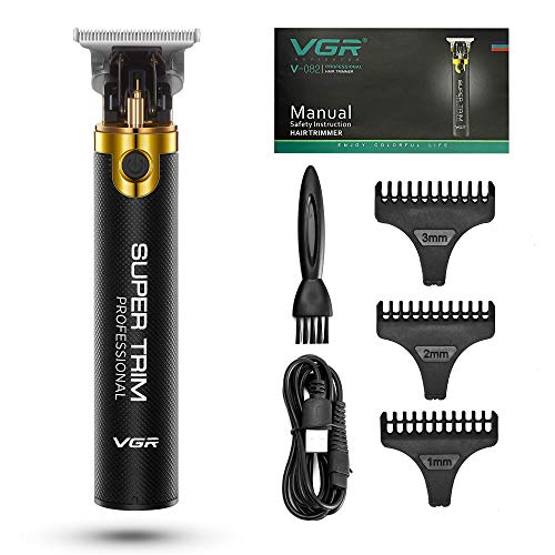 Fekey&JF Professional Pro Li Outliner Clippers,Electric Cordless Hair Clippers Rechargeable Grooming Kits T-Blade Close Cutting Trimmer for Men 0mm Bald Head Clipper