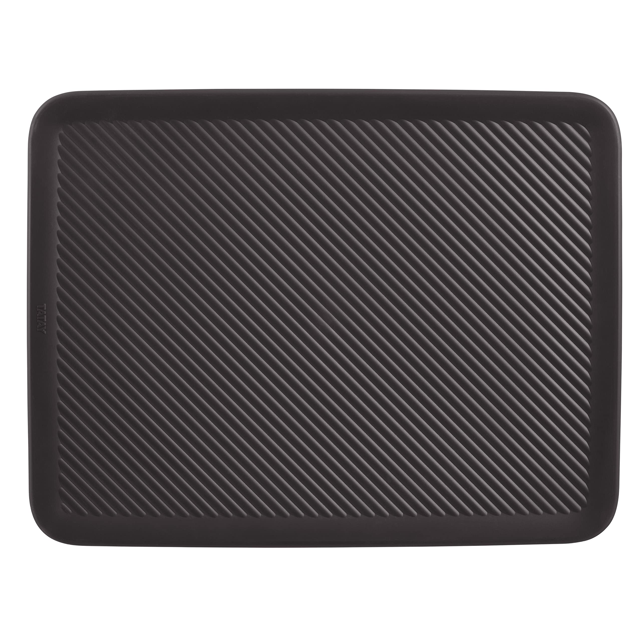 Superio Ribbed Collection Lid for Decorative Plastic Open Home Storage Bins Organizer Baskets, Large Brown - for Organizing Closet Shelves Drawer Shelf 15/22 Liter