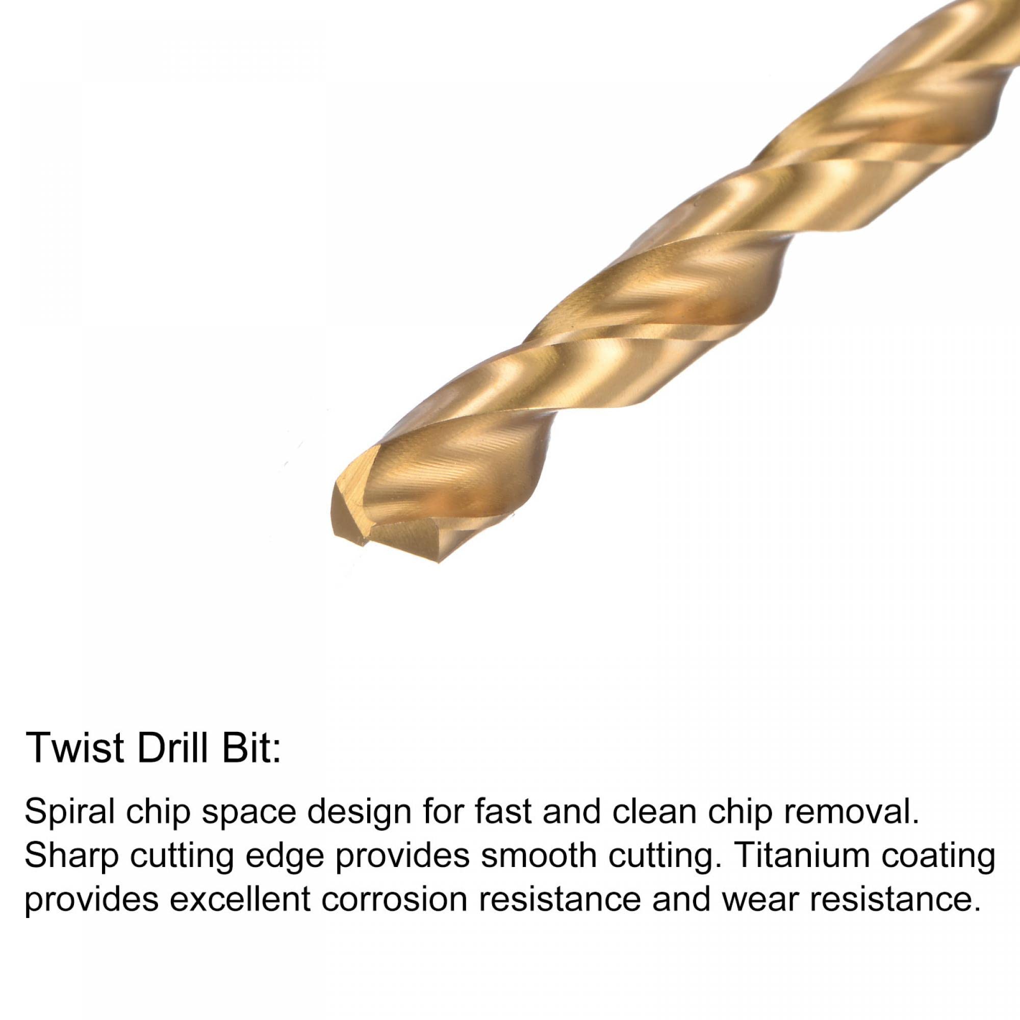 uxcell M8 x 1.5 Straight Flute Thread Tap and 6.5mm Twist Drill Bit Set, Metric Titanium Plated 6542 High Speed Steel Machine Screw Thread Tap Threading Drilling Tool