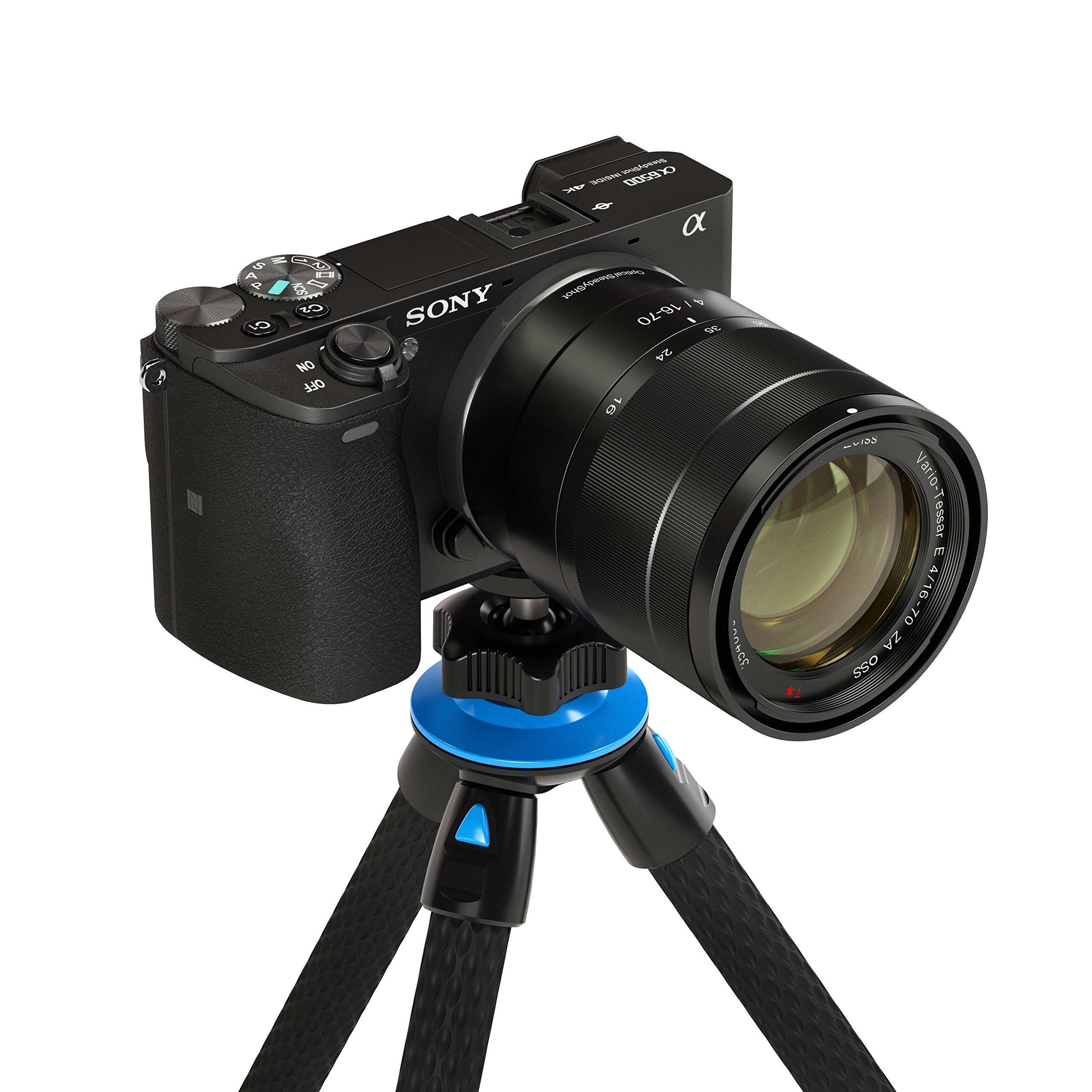 FlexBase 12" Flexible Tripod for GoPro Hero 7/6/5/4/3, Smartphones, Osmo Action, GoPro Fusion, Mirrorless, DSLR