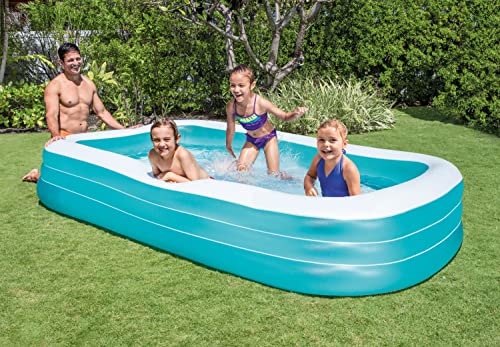 Intex Swim Center Family Inflatable Pool, 120" X 72" X 22", for Ages 6+