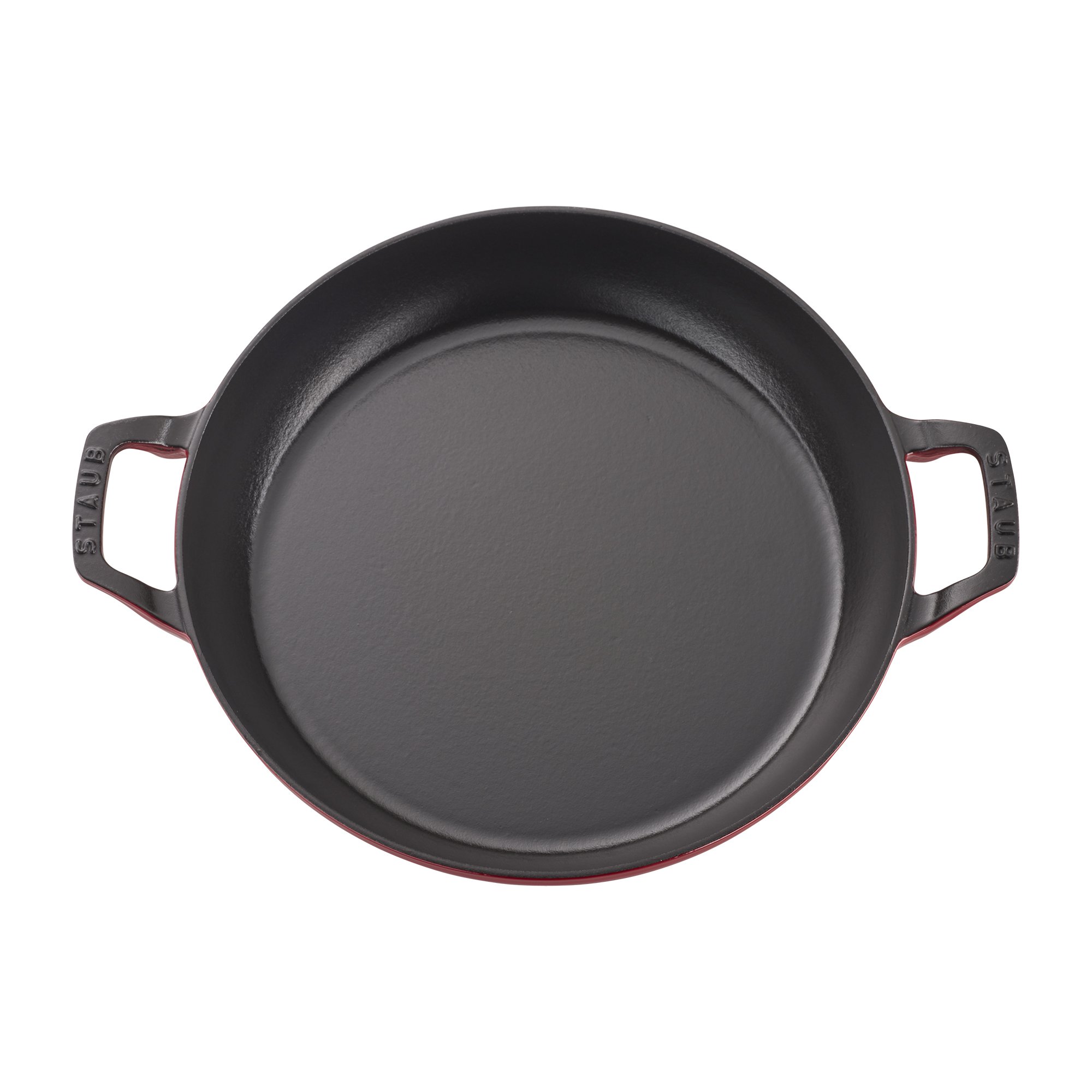 STAUB Braiser with Glass Lid, 3.5-Qt, Cherry