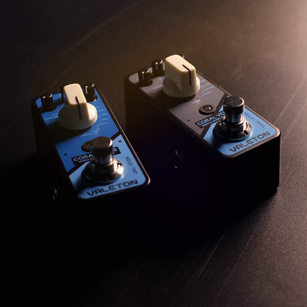 Valeton Coral Mod II Digital Modulation Chorus Flanger Phaser Univibe Tremolo Lofi Multi Effects Guitar Bass Pedal